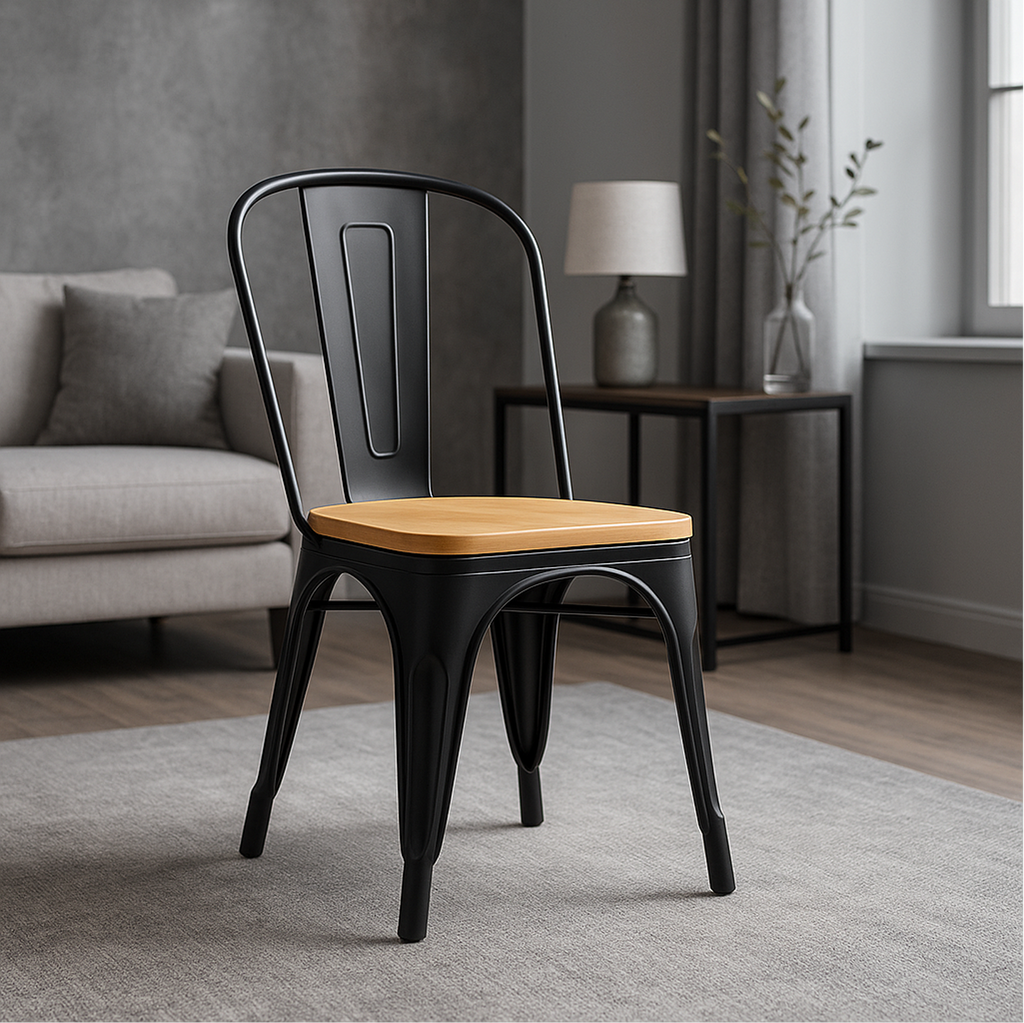 Silla Tolix Madera, Clara - Javimate